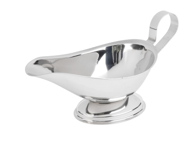 Catering (Gravy Boat / Dressing Boat) 5 oz - Silver | Linens and Events